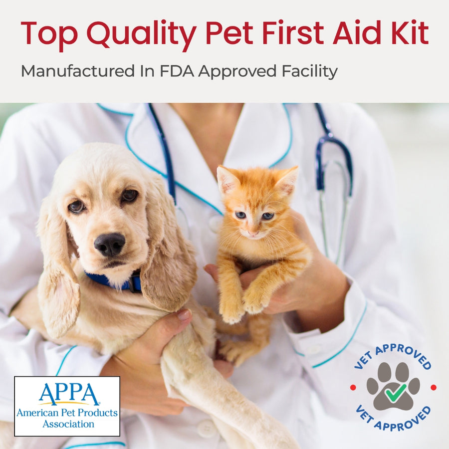 Pet First Aid Kit for Dogs & Cats: Be Prepared for Emergencies with Vet ...